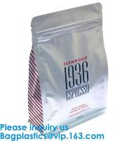China Custom Flat Bottom Stand Up Pouch with Zipper 80-200 Micron Food Grade Packaging for Pet Food Coffee for sale