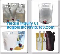 China Customizable Bag in Box Water Dispenser 5L 10L BIB Wine Juice Liquid Packaging Bag for sale