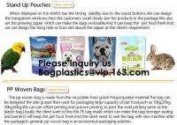 China Custom Flat Bottom Pet Food Bag with Handle and Slider Zipper 5kg 10kg 20kg for sale