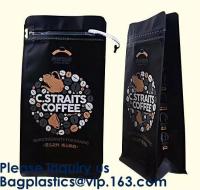China Custom Printed Stand Up Pouches with Zipper and Window for Food Packaging 9 Colors for sale