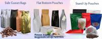 China Recycled Corn Starch Stand Up Pouch Bag 100% Biodegradable Compostable Food Packaging Custom Size for sale