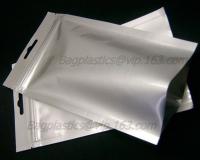 China Custom Metalized Stand Up Pouches with Window 100-170 Microns BOPP VMPET PE for sale