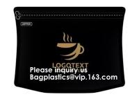 China Matte Metallic Stand Up Zip Lock Bags 10x15cm Aluminum Foil Resealable Heat Sealable for sale