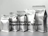 China Aluminum Foil Stand Up Pouches 7.8mil Mylar Airtight Zipper Bags Food Grade Smell Proof Coffee Zip Lock for sale