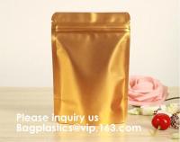 China Semi-Clear Window Hang-Hole Stand-Up Ziplock Pouch 4x6 Inches Aluminum Foil Resealable Bags for sale