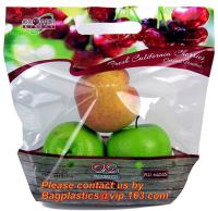 China Custom Printed Ziplock Fruit Bags with Vent Holes for Cherry Grape Packaging 0.03-0.06mm Thickness for sale