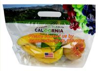 China Breathable Fruit Packaging Bag with Air Holes for Fresh Cherry Grape Vegetable Storage 0.03-0.06mm Thickness for sale