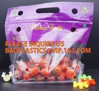 China Breathable Fruit and Vegetable Packaging Bags with Vent Holes 0.03-0.06mm Thickness Custom Size for sale