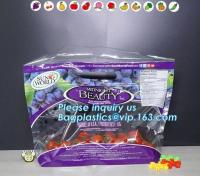 China Perforated Fresh Fruit Stand Up Ziplock Bag BOPP Laminated 0.03-0.06mm for Cherry Grape for sale