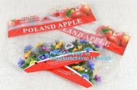 China Gusseted Plastic Cherry Bag with Zipper Barrier Feature Fruit Packing Bag 0.03mm Thickness for sale