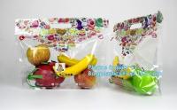 China Gusseted Plastic Cherry Bag with Zipper Barrier Feature Fruit Packing Bag 0.03mm Thickness for sale