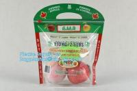 China Slider Ziplock Fruit Bag with Air Holes for Grape Packaging, Stand Up Resealable Pouch for Apple 0.03-0.06mm for sale