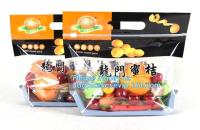 China Resealable Slider Zipper Fruit Packaging Bags 0.03-0.06mm Thickness Custom Size for sale