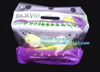 China Custom Slider Lock Zipper Bag for Fruit Packaging Moistureproof Transparent PVC Food Safe 0.03-0.06mm Thickness for sale