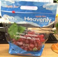 China Customizable Fruit and Vegetable Zipper Slider Bag with Air Holes 0.03-0.06mm Thickness for sale