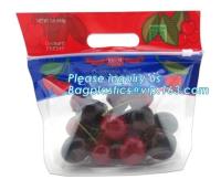 China Food Service Grape Packing Bag with Slider 0.03-0.06mm Plastic Fruit Bag for Vegetable Package for sale