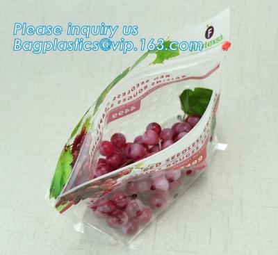 China Slider Zip Fruit Bag with Air Holes for Fresh Produce Packaging 0.03-0.06mm Thickness for sale