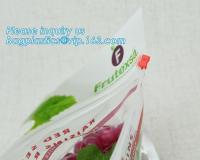 China Slider Zip Fruit Bag with Air Holes for Fresh Produce Packaging 0.03-0.06mm Thickness for sale