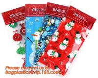 China Biodegradable Christmas Tree Removal Bag Drawstring Santa Sack Gift Bag HDPE 0.08mm for sale