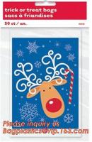 China Giant Plastic Gift Bag with Drawstring Handle 36x44 Inch Christmas Santa Storage Sack for sale