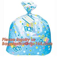 China Set of 3 Jumbo Christmas Gift Bags 60x72 Inch LDPE Plastic Giant Bike Bags Red for sale