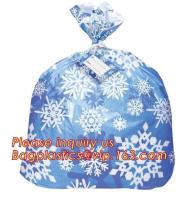China Set of 3 Jumbo Christmas Gift Bags 60x72 Inch LDPE Plastic Giant Bike Bags Red for sale
