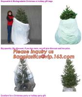 China Custom Large Christmas Gift Bag 44x36 Inch Plastic Jumbo Holiday Present Sack with Drawstring for sale