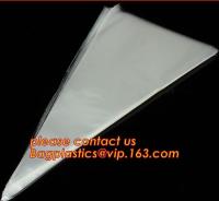 China Custom Printed Clear Plastic Cone Candy Bags 0.04mm Thickness for Christmas Treats for sale