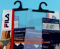 China Clear Plastic Hanger Bag with Adhesive Tape 5000pcs MOQ Custom Size for sale