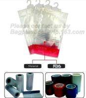 China Custom PVC Garment Packaging Bag with Hook Handle for Clothing Underwear 0.05mm Thickness for sale