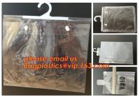 China Custom PVC Underwear Bikini Swimwear Packaging Bag with Hook Display 0.2mm Thickness for sale