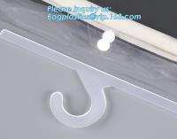 China Frosted PVC Zipper Hook Bag for Underwear Swimwear Packing 20x30cm for sale