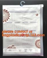 China Custom Swimwear Packaging Pouch with Ziplock Top and Hanger Hook Plastic Bag 5000pcs MOQ for sale