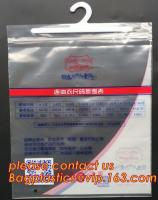 China Clear Plastic Hanger Bag with Adhesive Tape for Garment Packaging 5000pcs MOQ for sale
