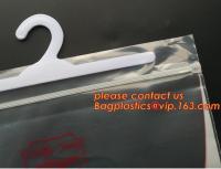 China Clear Plastic Hanger Bag with Adhesive Tape for Garment Packaging 5000pcs MOQ for sale
