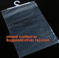 China Clear Plastic Hanger Bag with Adhesive Tape for Garment Packaging 5000pcs MOQ for sale