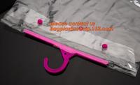 China Clear Plastic Hanger Bag with Adhesive Tape for Garment Packaging 5000pcs MOQ for sale