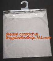 China Clear Plastic Hanger Bag with Adhesive Tape for Garment Packaging 5000pcs MOQ for sale
