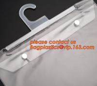 China Clear Plastic Hanger Bag with Adhesive Tape for Garment Packaging 5000pcs MOQ for sale