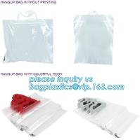 China Custom Logo Clear Plastic Hanger Bags with Adhesive Tape 5000pcs MOQ for Garment Storage for sale