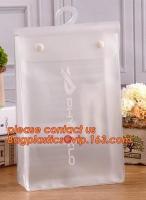 China Custom Plastic Hanger Bag for Clothes with Adhesive Tape 0.05mm Thickness for sale
