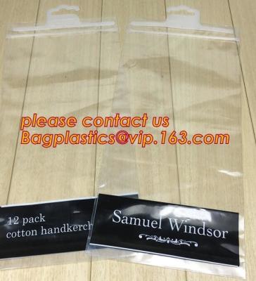 China Clear Plastic Hanger Bag with Adhesive Tape for Garment Packaging 5000pcs MOQ for sale
