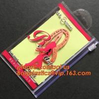 China Clear PVC Plastic Hanger Bags with Zipper Top and Button Closure for Hair Extensions Storage 10x14 inch for sale