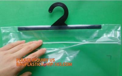 China Custom PVC Hanger Bags for Hair Extensions Sew In Weave with Logo 10x14 Inch for sale