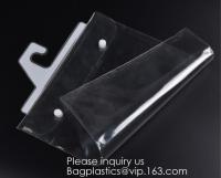China Custom PVC EVA Hanger Bag with Plastic Hook for Garment Underwear Storage 0.2mm Thickness for sale