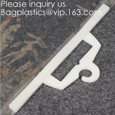 China Custom Logo EVA PVC Transparent Hanger Hook Bag for Garment Underwear Packaging 28x35cm for sale