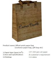 China Custom Cardboard Paper Shopping Bags with Handle 5-10 kg Weight Capacity for sale