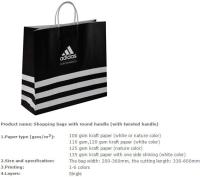 China Custom Eco-Friendly Kraft Paper Shopping Bags with Handle 5-10kg Capacity for sale