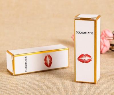 China Custom Recycled Cardboard Folding Gift Box for Cosmetics Lipstick Luxury Packaging for sale