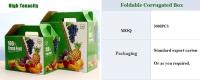 China corrugated fruit packing box, kraft paper, gloss lamination, offset printing, foldable box,flower cone,flowral packaging for sale
